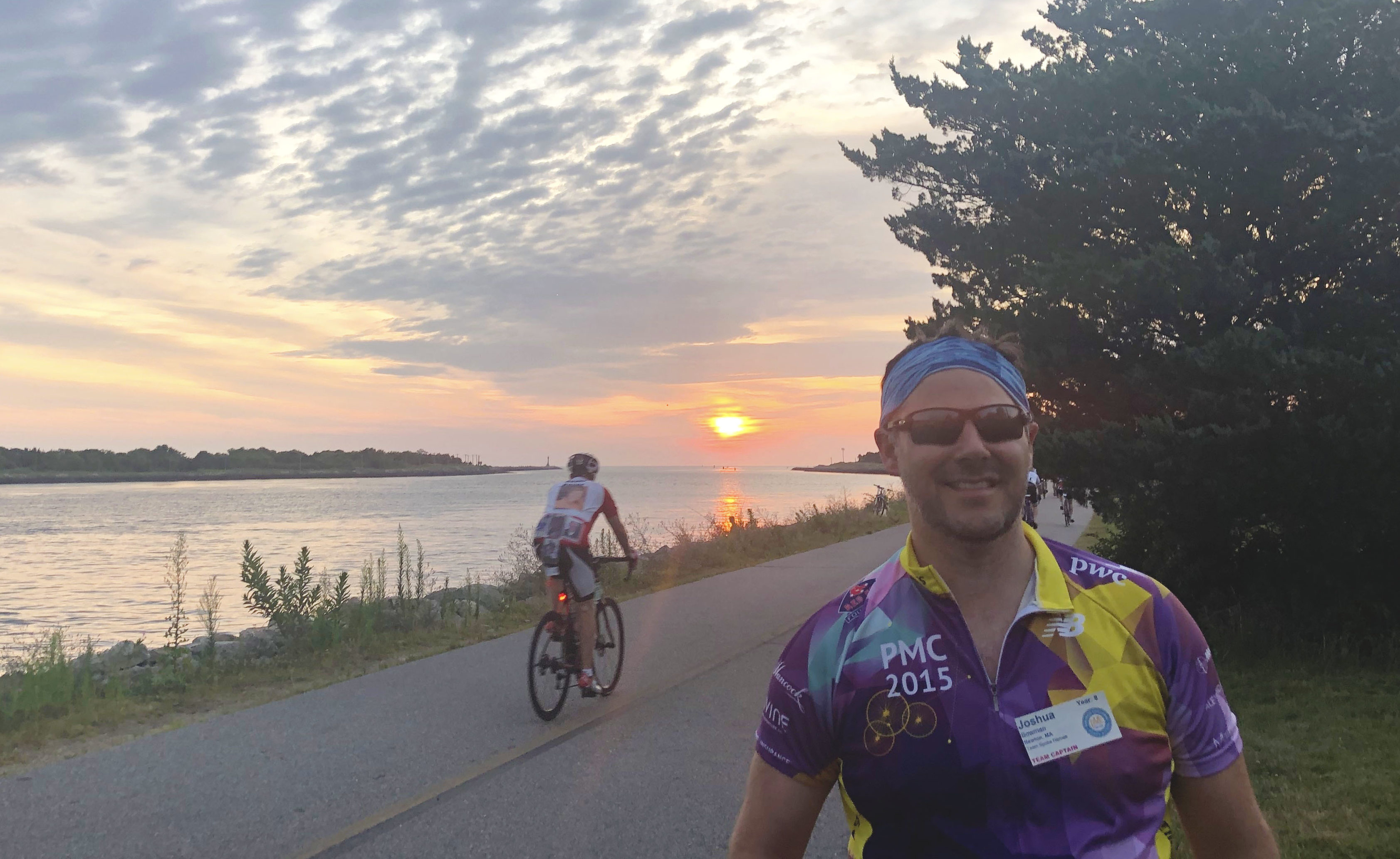 Joshua M. Bowman completes eighth Pan-Mass Challenge - Sherin and Lodgen