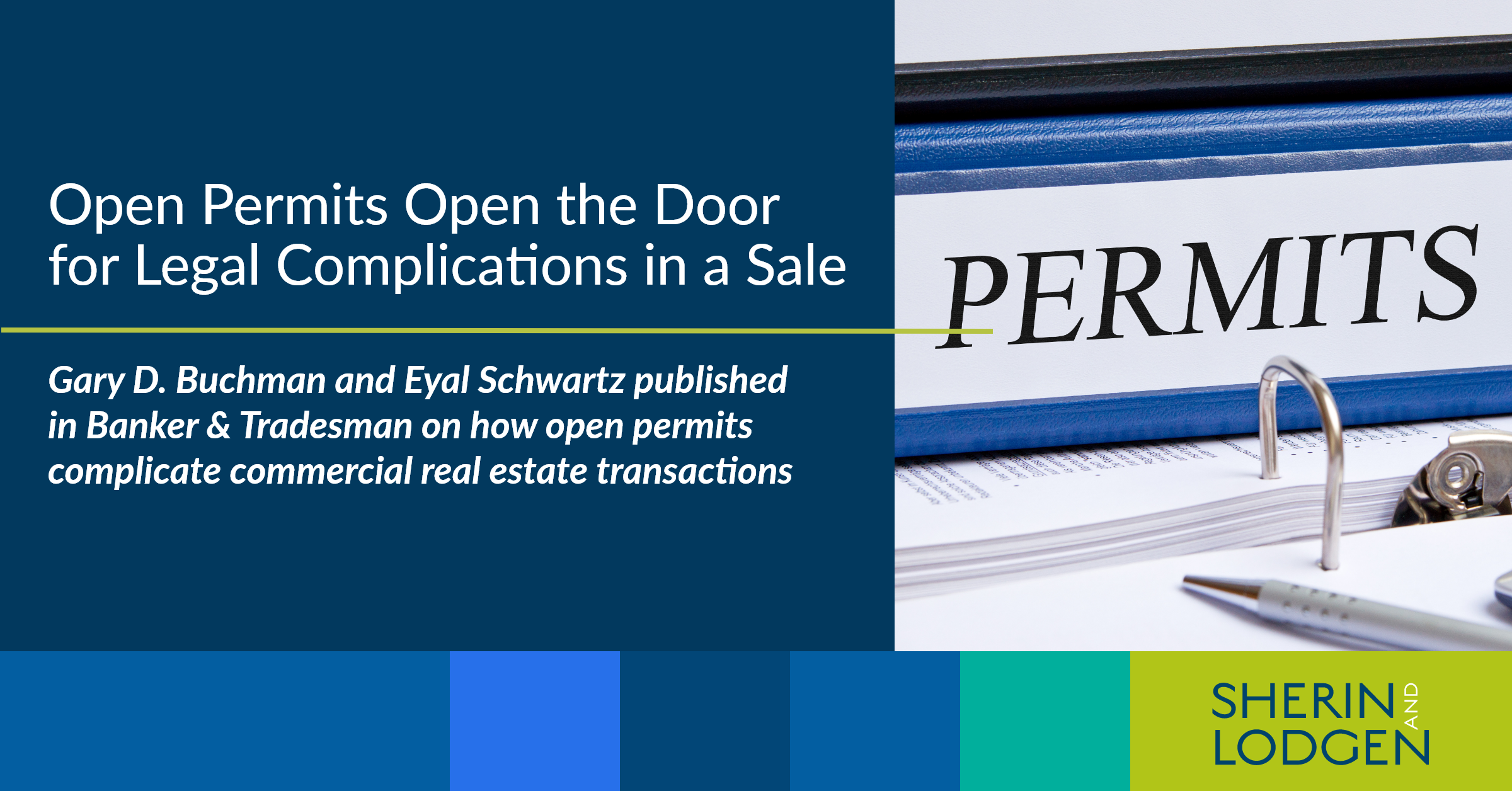 Gary D. Buchman and Eyal Schwartz published in Banker & Tradesman on ...